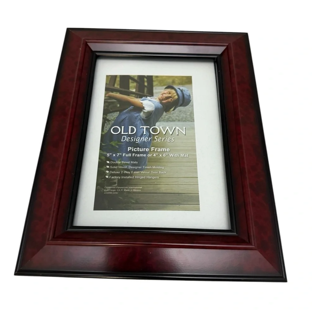 Old Town | Wall Decor | Old Town 2pk 5x7 M Frames Classic Dark Mahogany ...